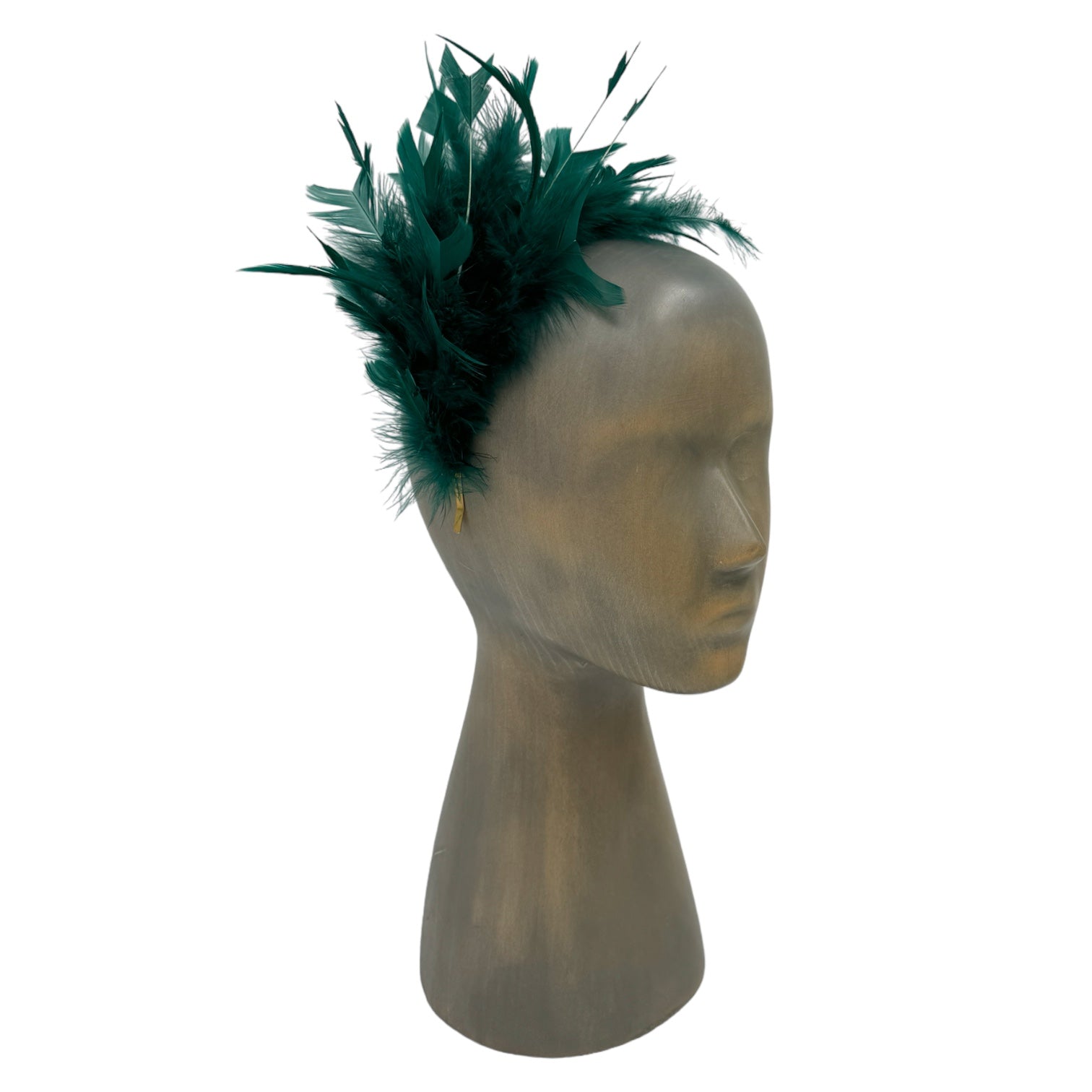 Green Feather fascinator – Ercegovachats
